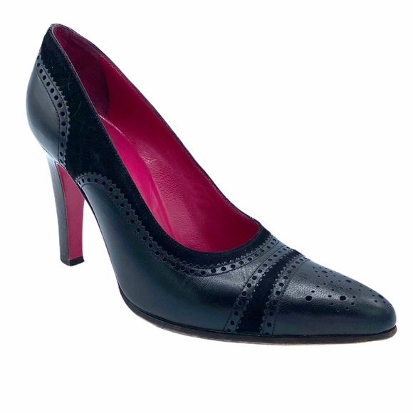 Emanuel Ungaro | Shoes | Emanuel Ungaro Leather Suede Spectator Pump Sz ...